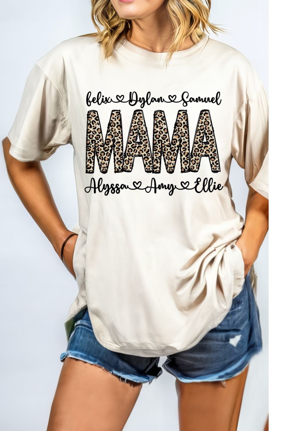 Personalized Names Mama Custom Leopard Print PNG Personalised Mom ...