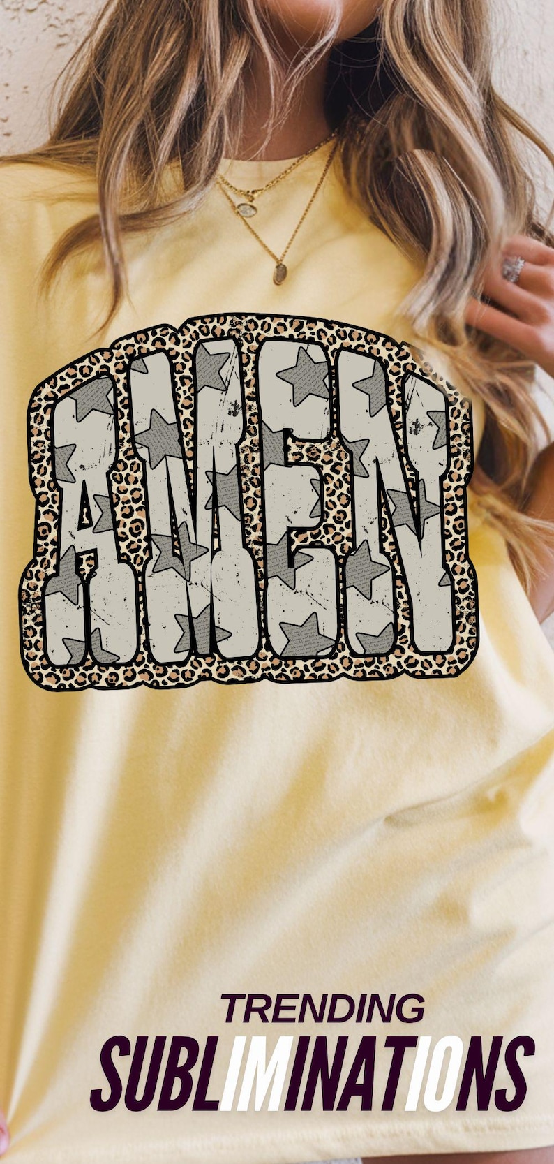 Amen Christian Leopard PNG Retro Varsity Faith Png Blessed Jesus Design ...
