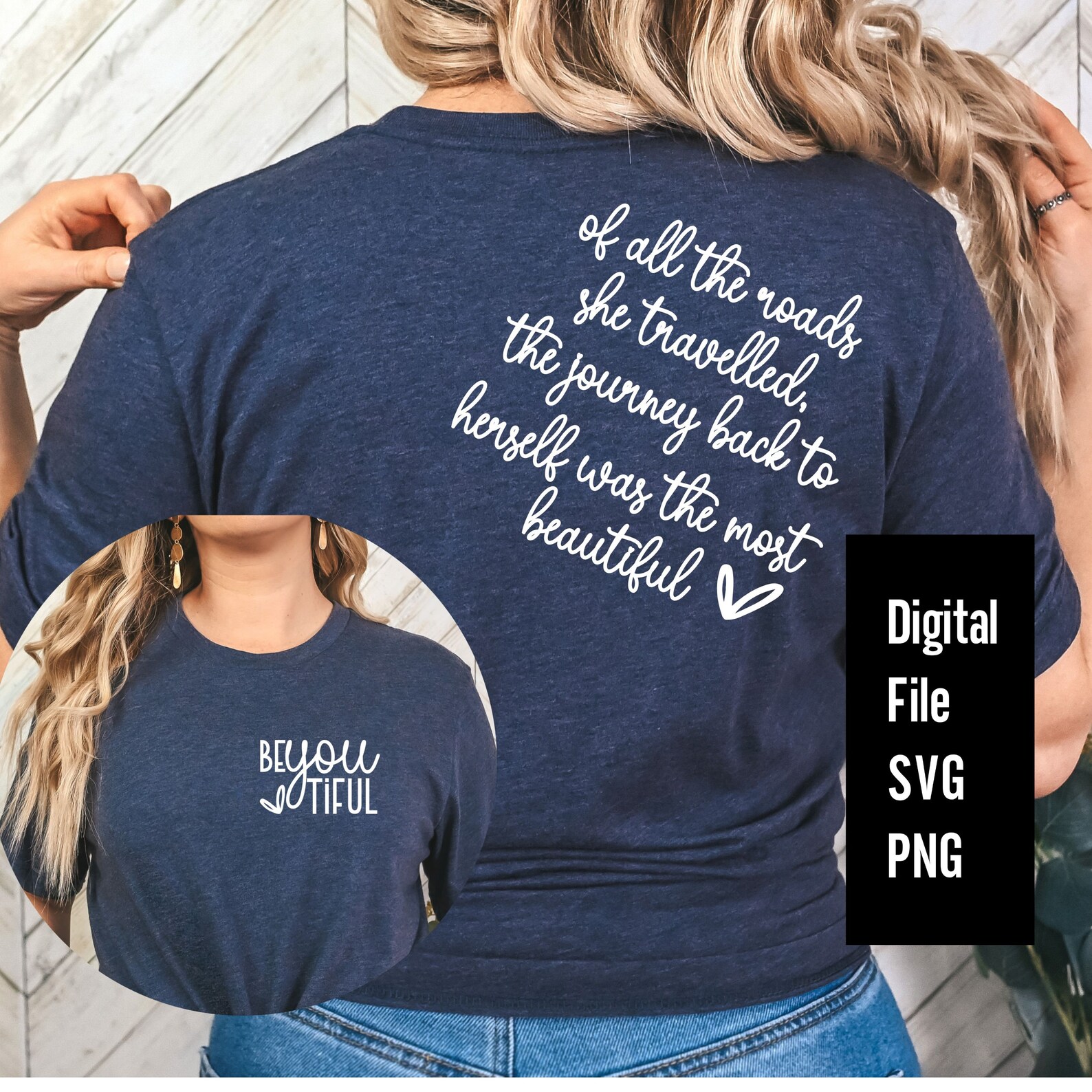 Inspirational Quote Beyoutiful Svg Design Empowerment Strong Woman ...