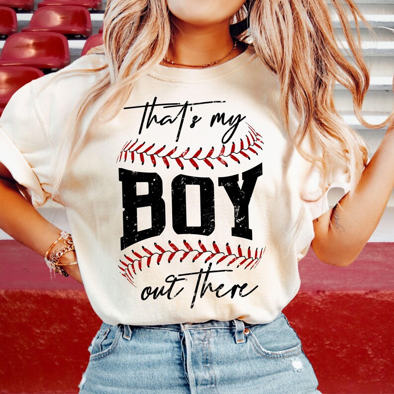 That's My Boy SVG PNG Baseball Mom Shirt Sideline Cheer Varsity ...