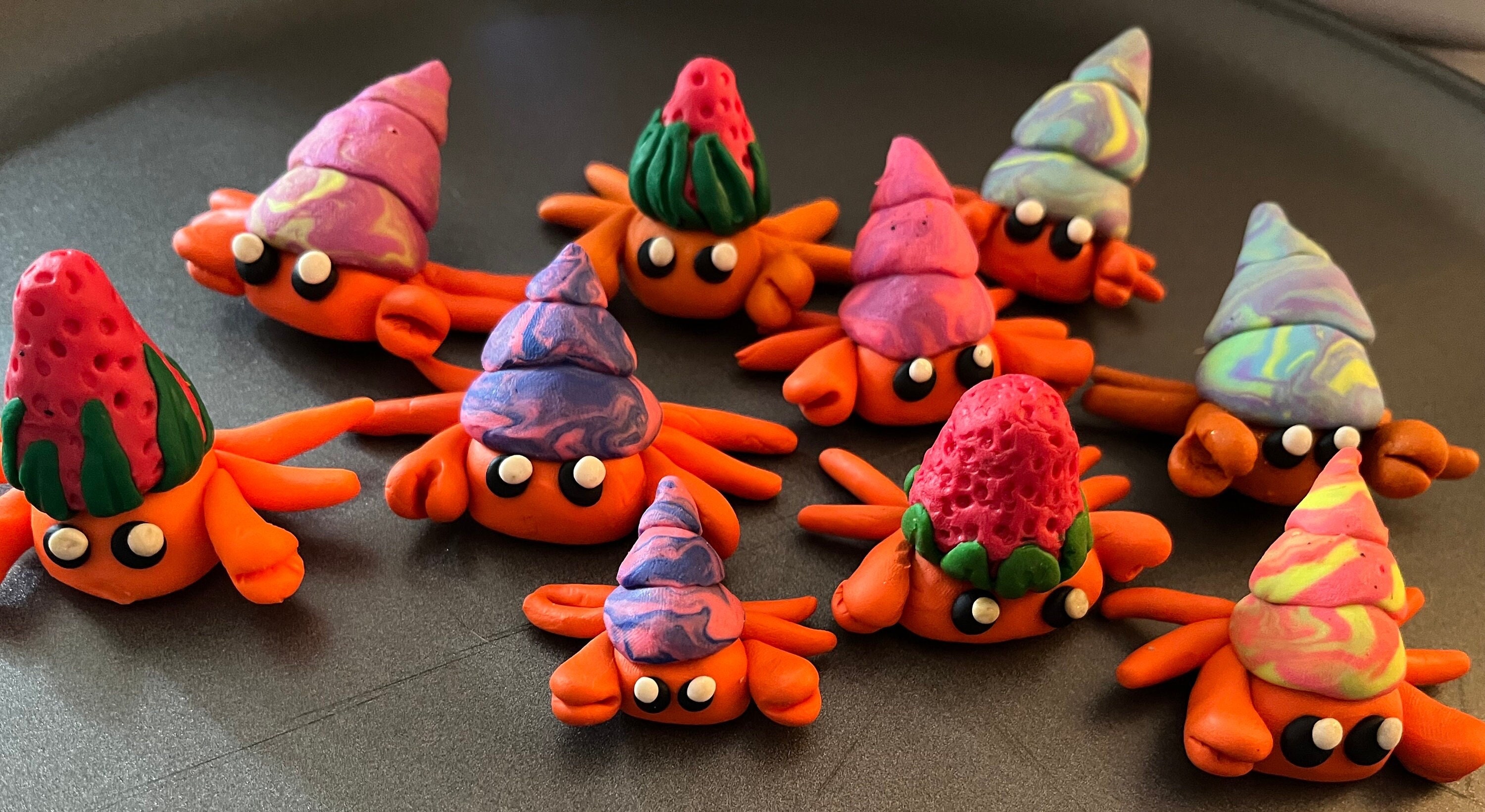 Misfit Crabs Hermit Crabs Sculptures Handmade Clay - Etsy