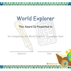 Around the World Scavenger Hunt: an Interactive Journey With Passports ...