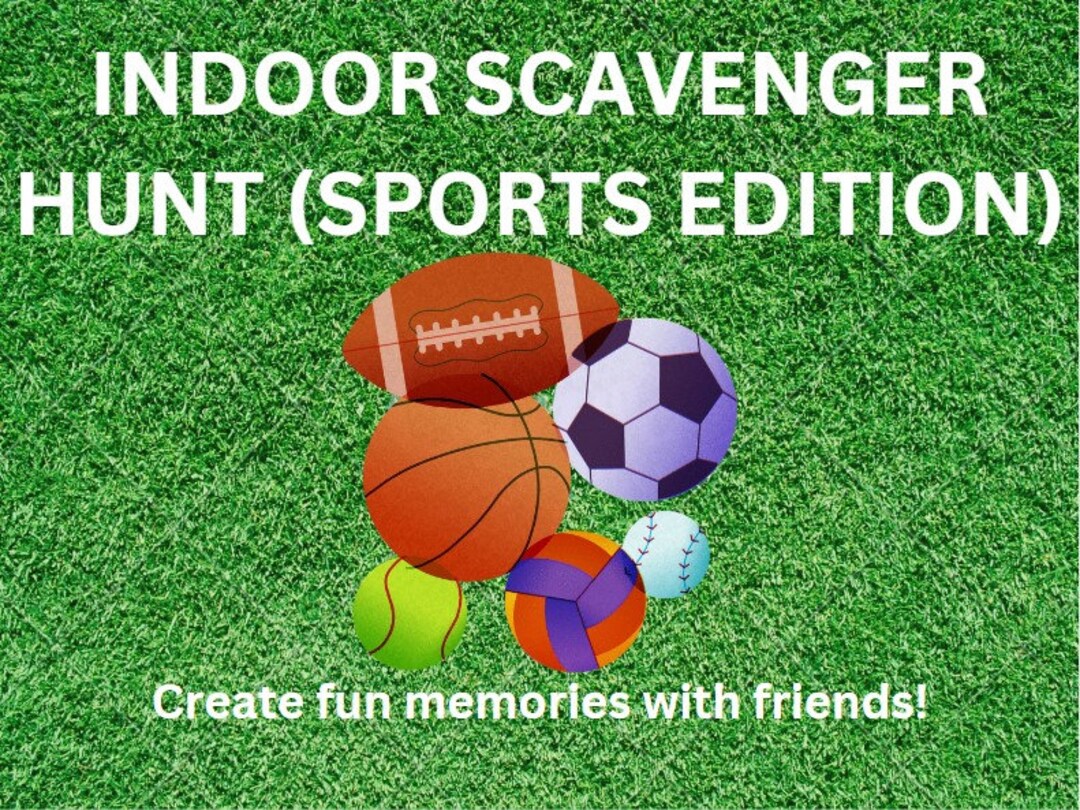 Best Indoor Scavenger Hunt (SPORTS EDITION) Treasure Hunt for Kids ...