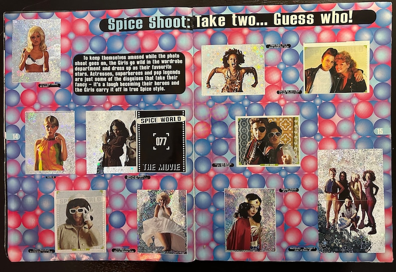 Spice Girls Spice World Sticker Book - Etsy