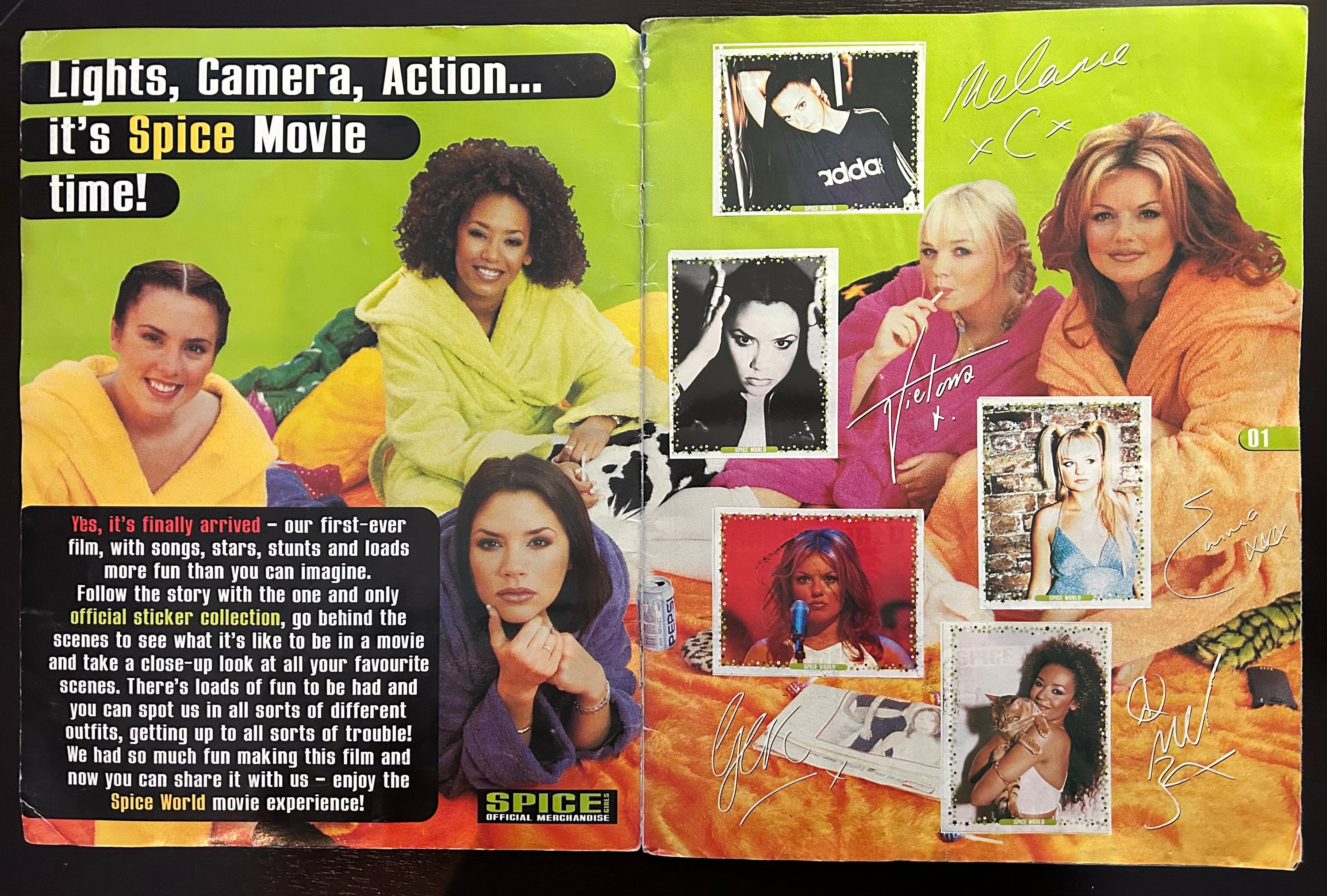 Spice Girls Spice World Sticker Book - Etsy