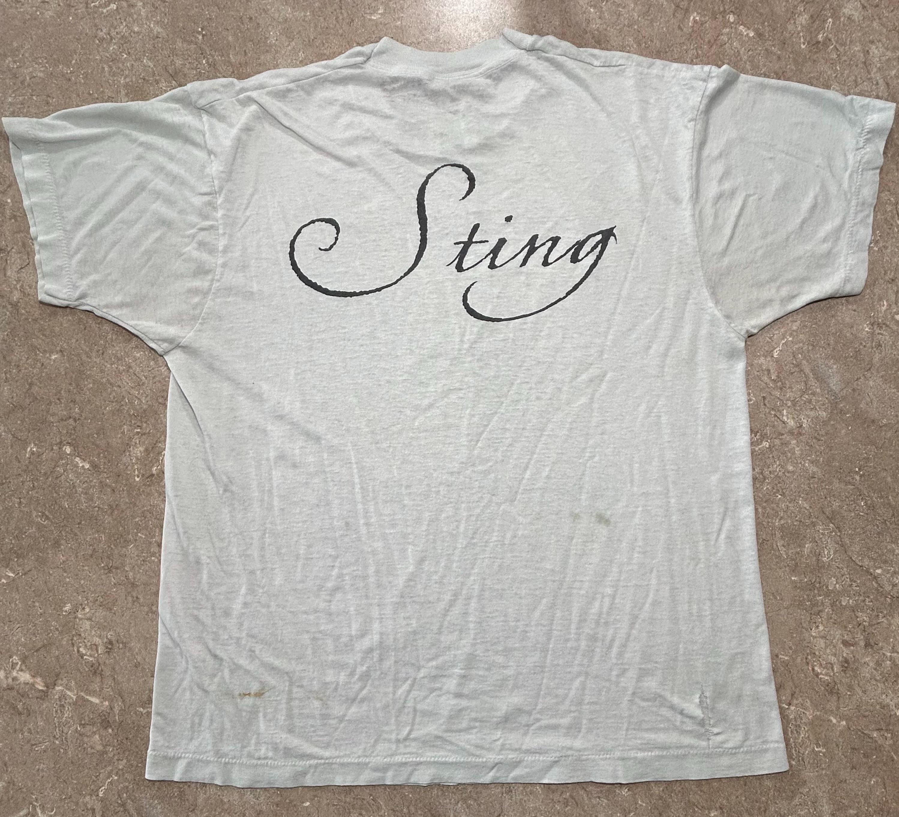 Sting Vintage 90s Concert Tour T Shirt the Police - Etsy
