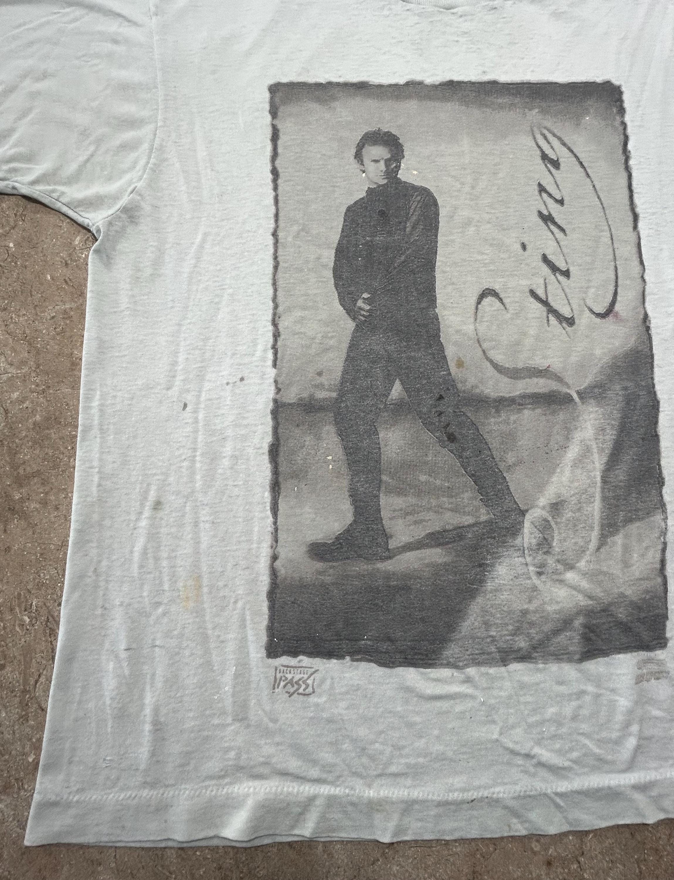 Sting Vintage 90s Concert Tour T Shirt the Police - Etsy