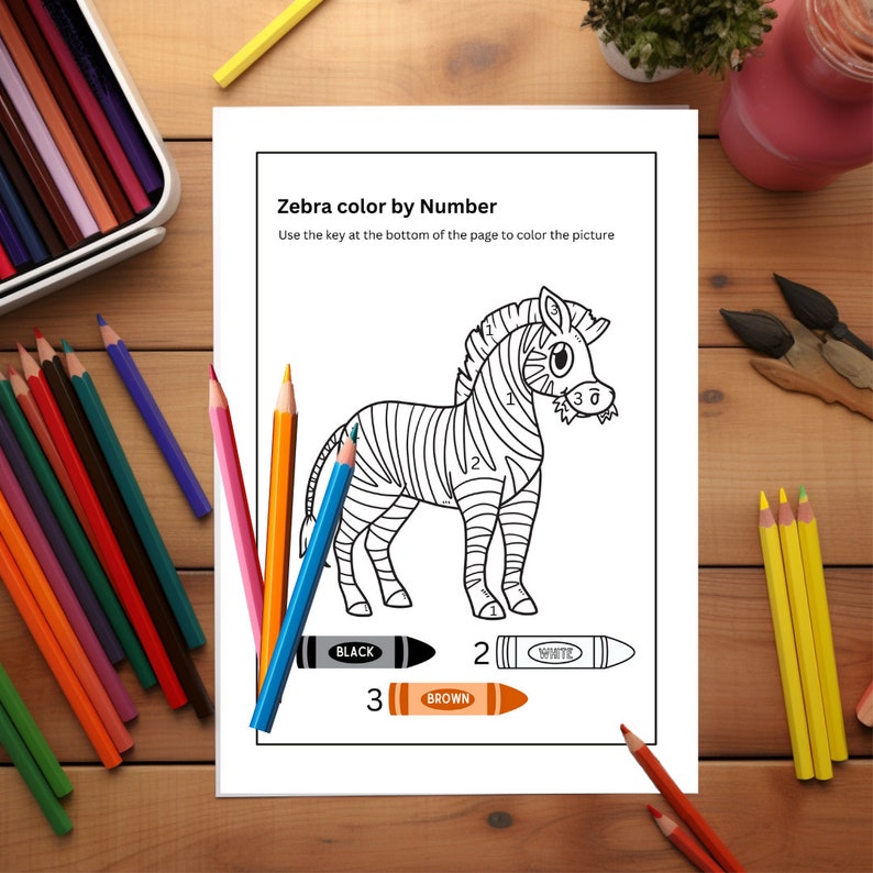 Little Artist’s First Color by Number – Easy and Simple Coloring Book ...