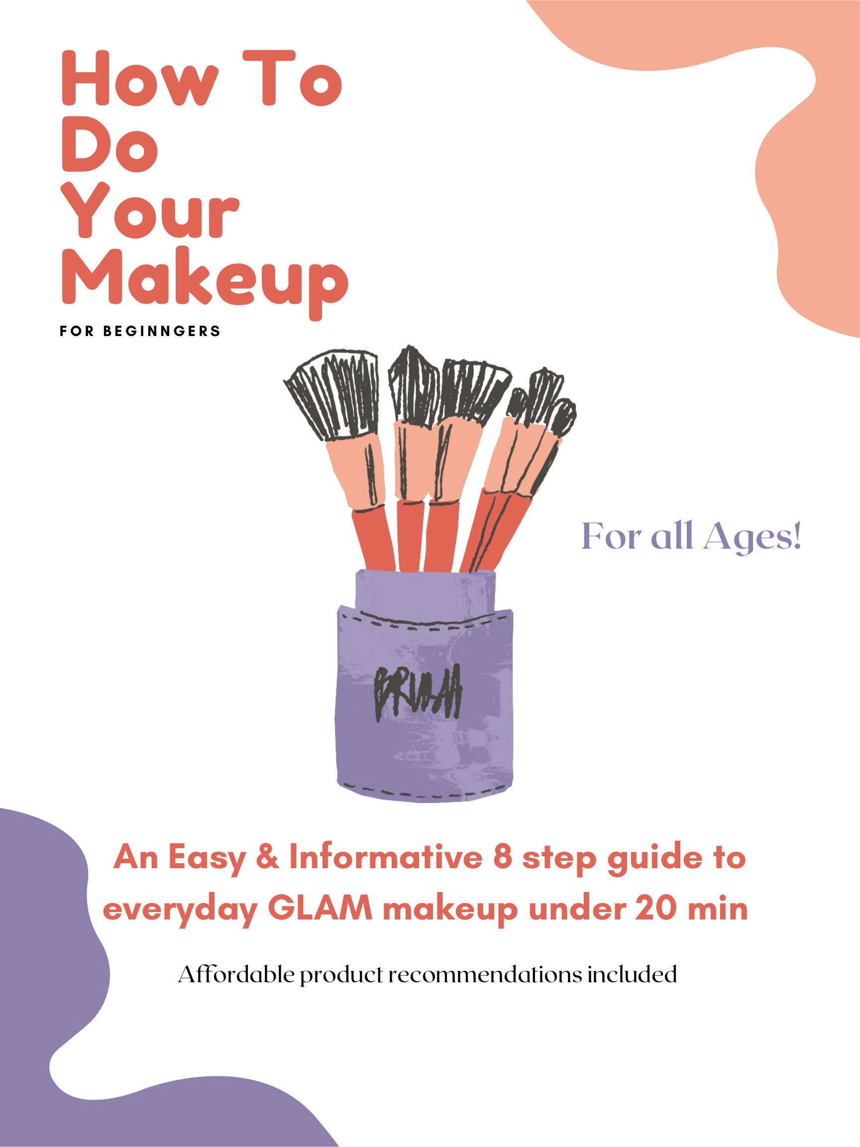 Makeup Guide & Product Recommendations - Etsy
