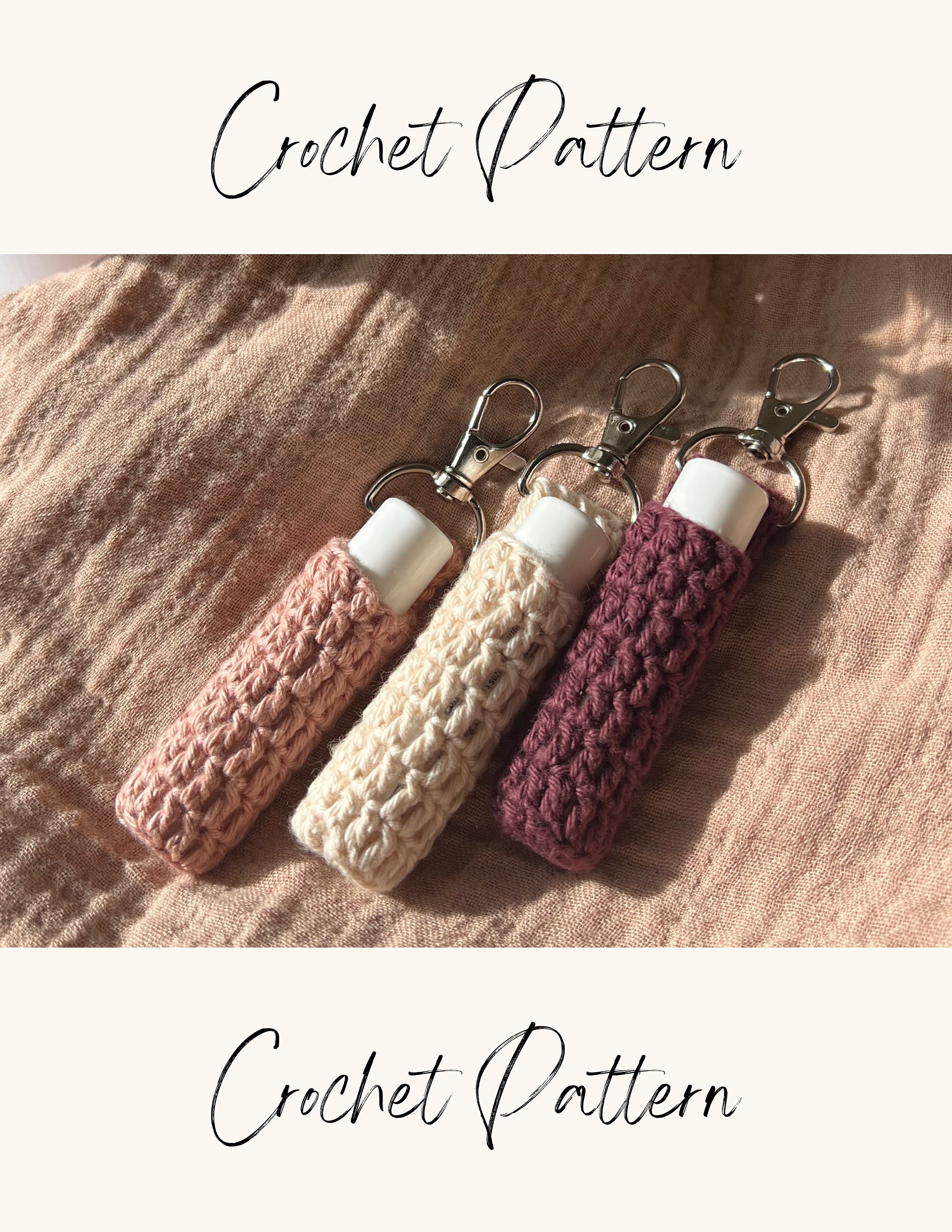 Simple Chapstick Keychain Crochet Pattern | Crochet Pattern | Patterns ...