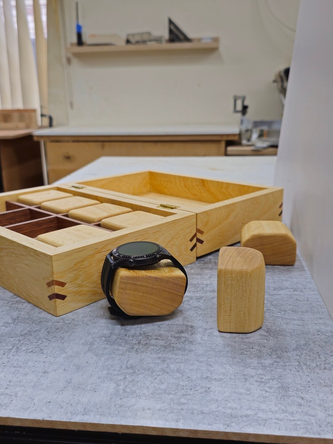 Large Wooden Watch Box Handmade Luxury Watch Storage - Etsy