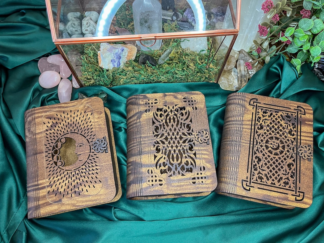 Handcrafted Tarot Card Box With Three Design Options to Choose From ...
