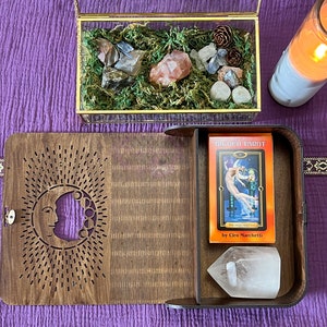 Handcrafted Tarot Card Box With Three Design Options to Choose From ...