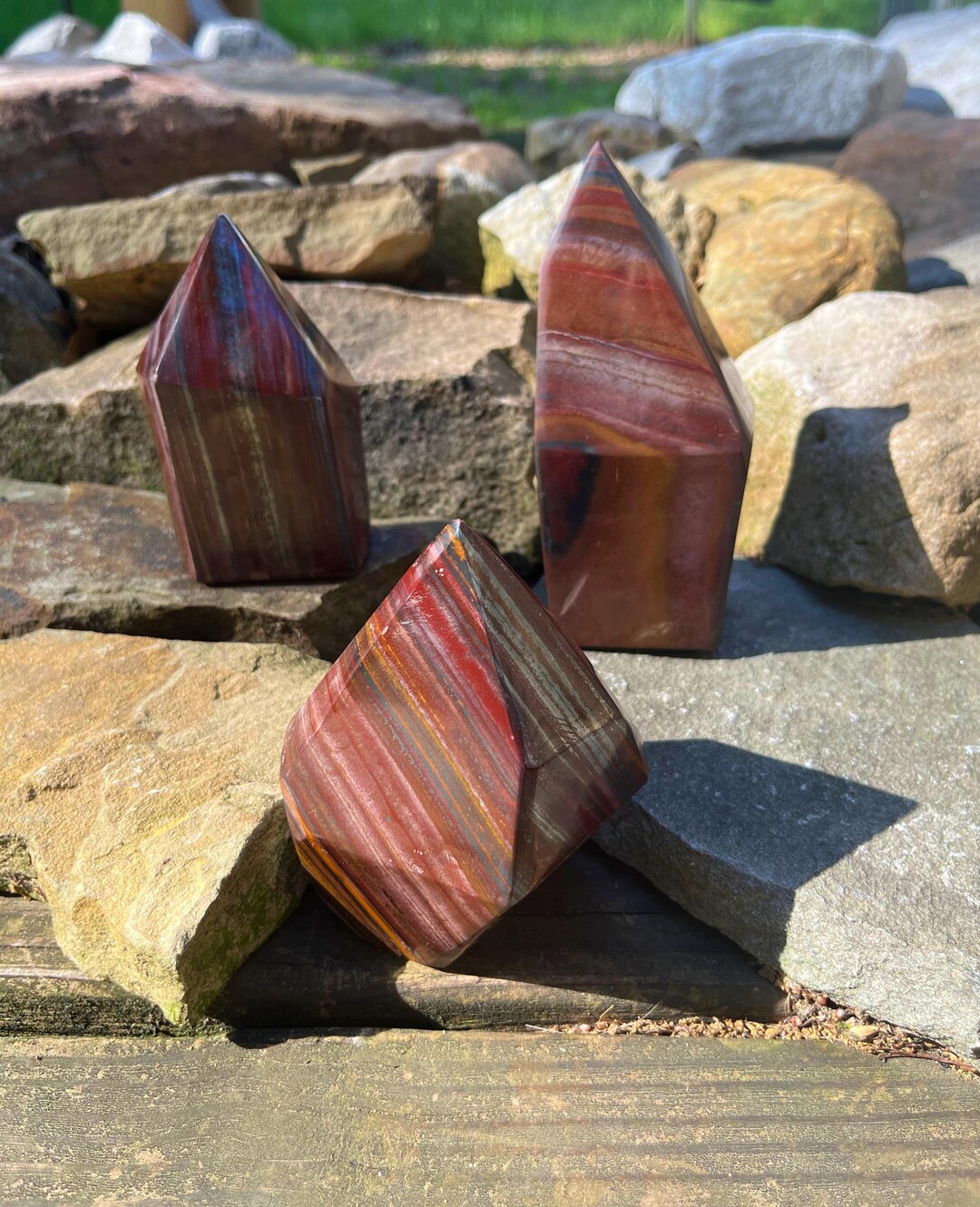 Polished Tiger Iron Jasper Points From Northern Cape, South Africa - Etsy