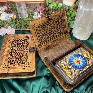 Handcrafted Tarot Card Box With Three Design Options to Choose From ...