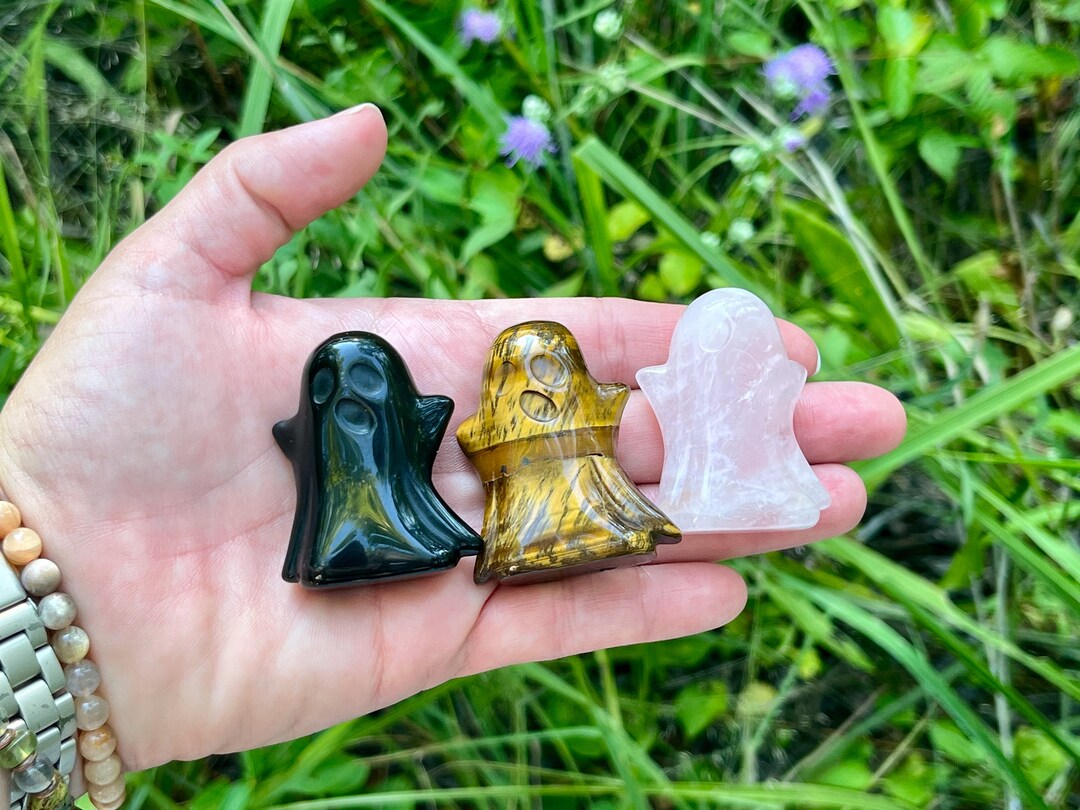 Natural Polished Carved Crystal Ghosts - Etsy