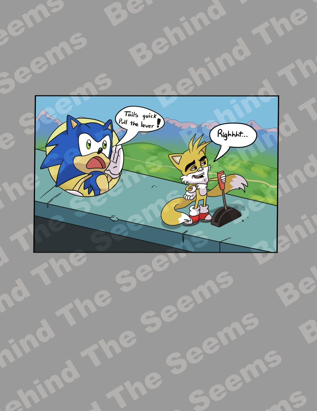 Sonic Comic Panel - Etsy