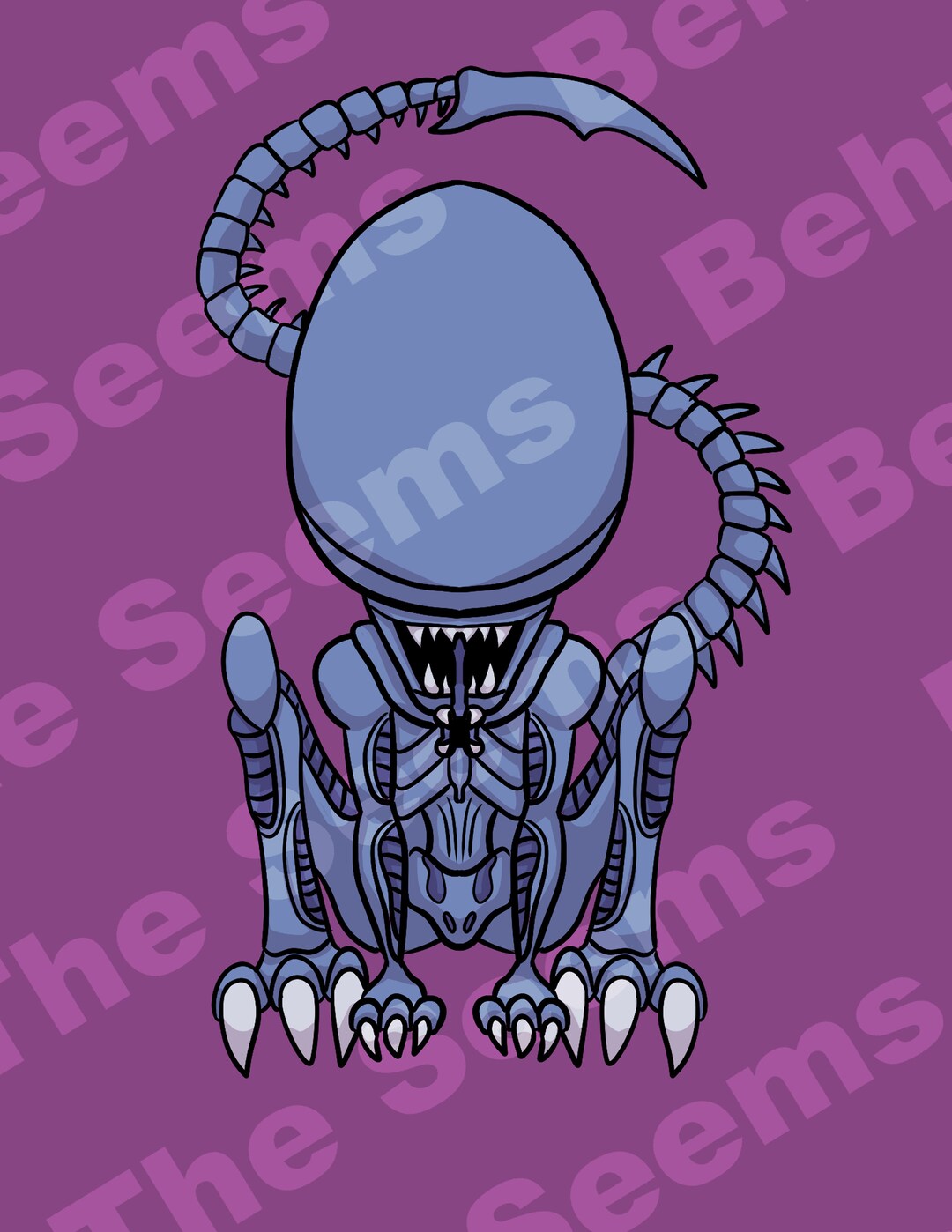 Xenomorph Chibi - Etsy