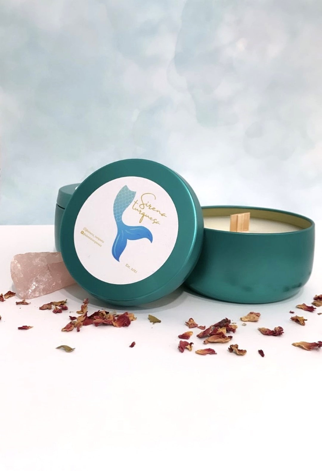 Dark Rose & Labdanum Satin Soy Wax Candle 8 Oz - Etsy