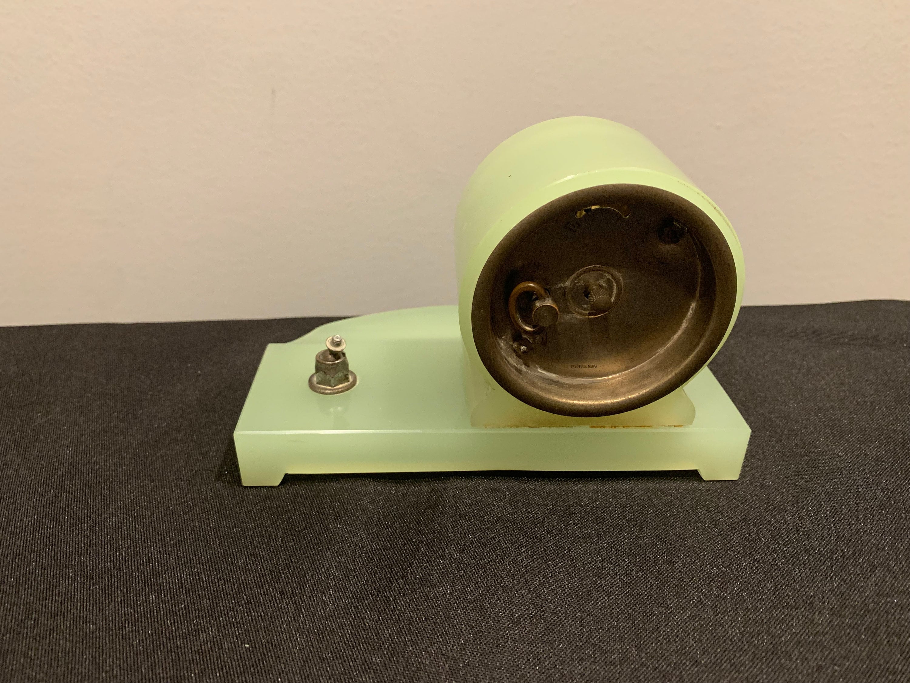 Uranium Glass Opaline Clock Pen Holder - Etsy