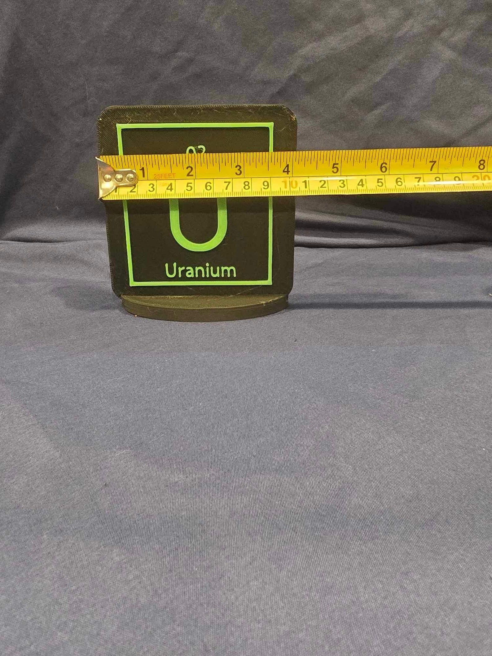 Uranium Symbol Element Glow in the Dark Uv Reactive 3d Printed Sign - Etsy