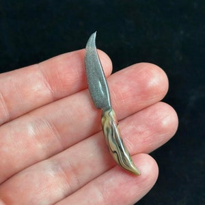 Uranium Glass Art Glass Knife by Rafael - Etsy