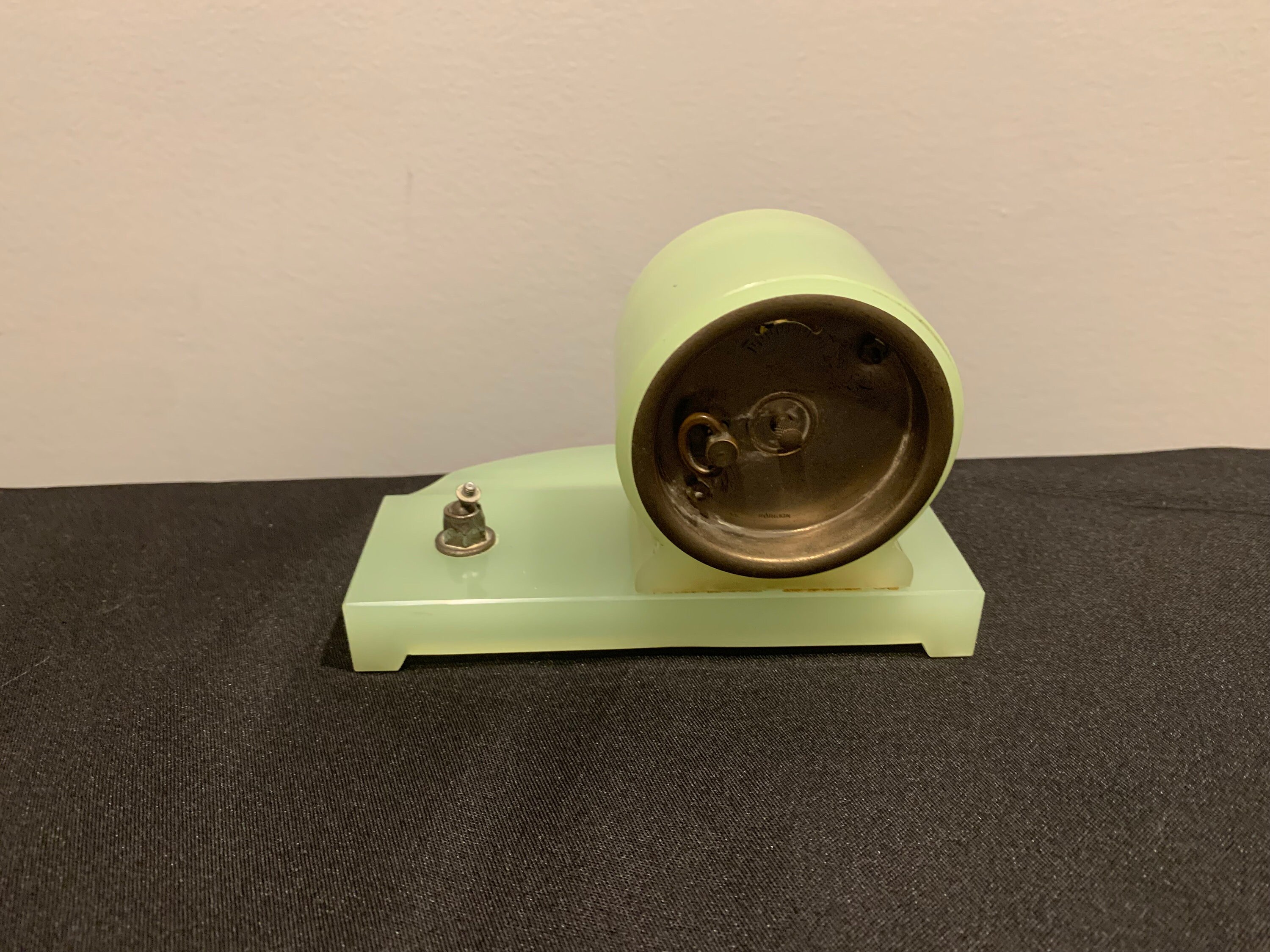 Uranium Glass Opaline Clock Pen Holder - Etsy
