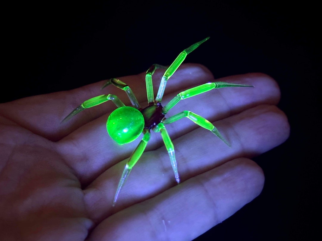 Uranium Vaseline Spider UG on Black With Embedded Metals in Stock Now ...