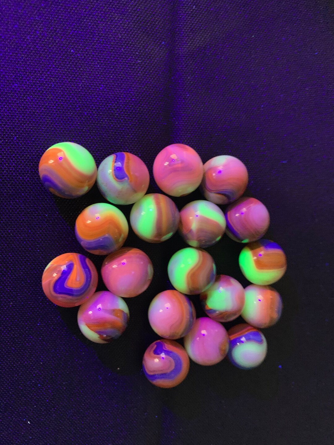 10 -uranium Cadmium Marbles 5/8 Ghost Clown - Etsy