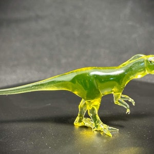 Uranium Glass Vaseline Glass T-rex Dinosaur Wow Custom Piece - Etsy