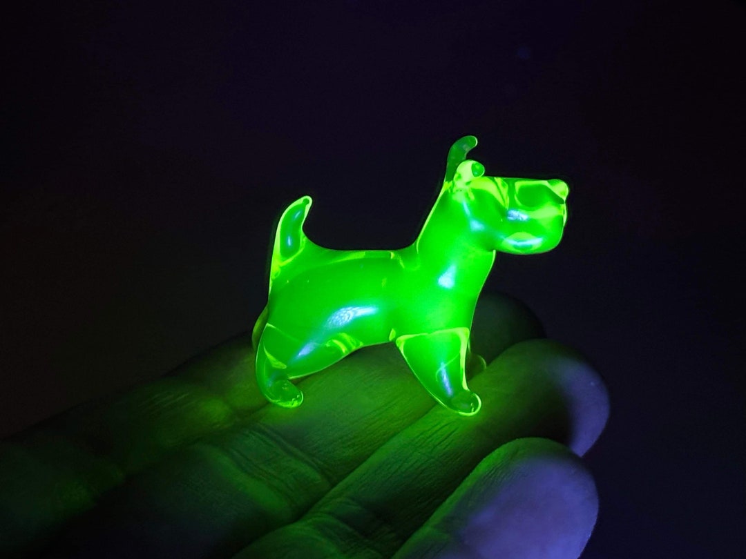 Uranium Glass Scotty Dog by Rafael in Stock! - Etsy