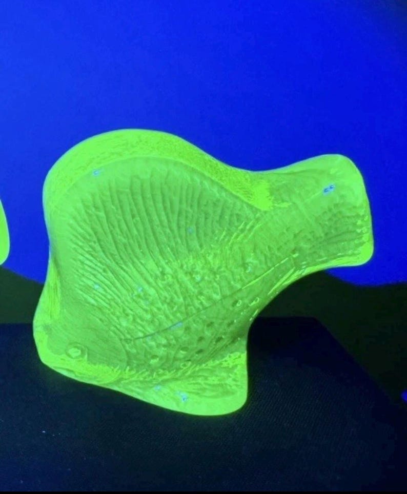 Uranium Vaseline Fish - Etsy