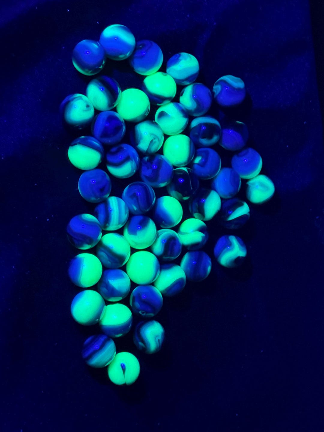 10 -uranium Marbles 5/8 Mix - Etsy