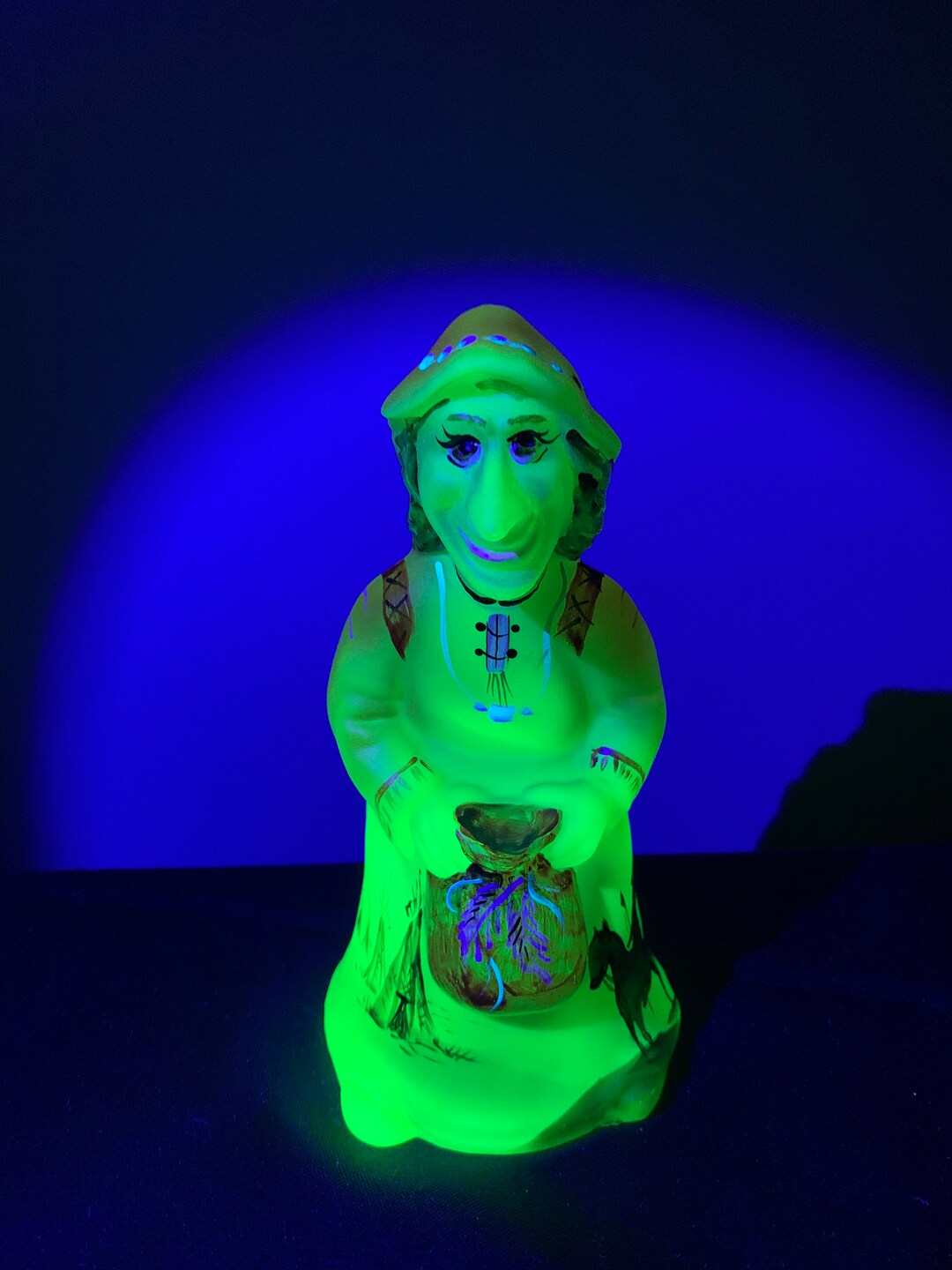 Fenton Uranium Glass Witch Only 13 Made - Etsy