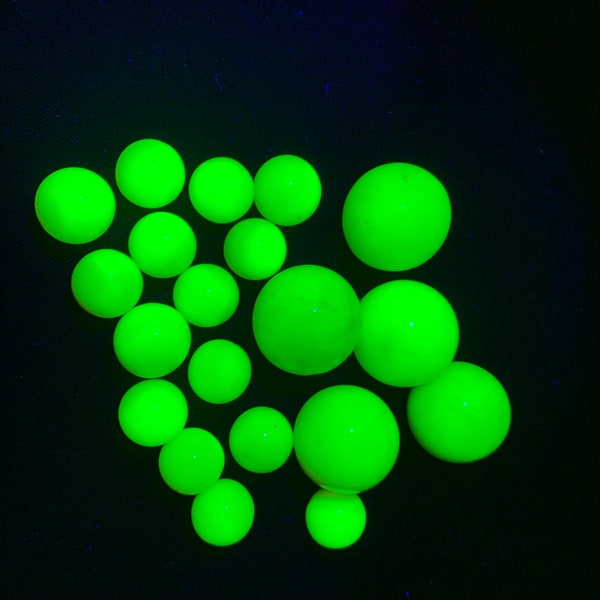 Uranium Glass Marbles - Etsy