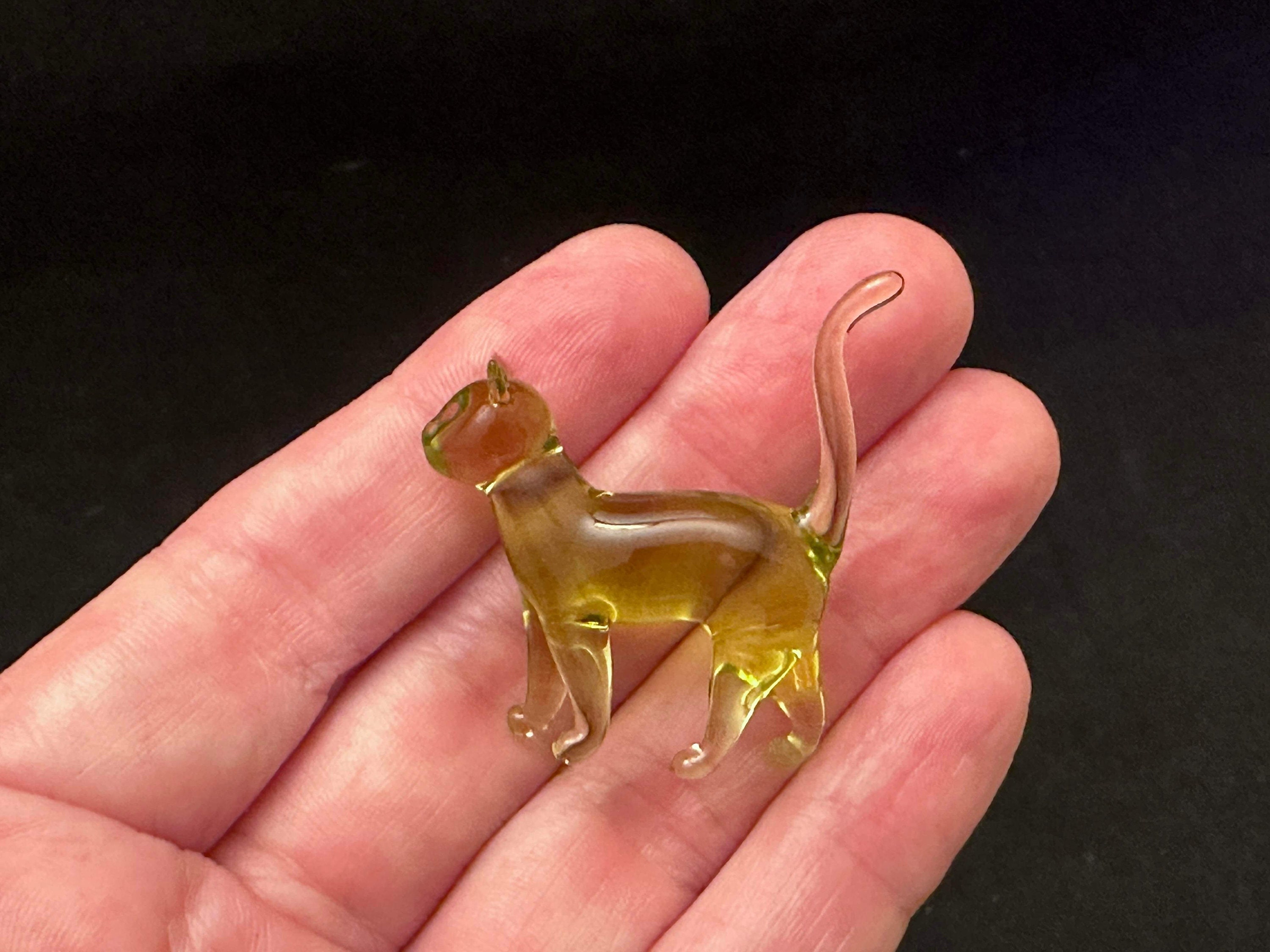 Uranium Vaseline Cat Custom Piece Solid Glass - Etsy