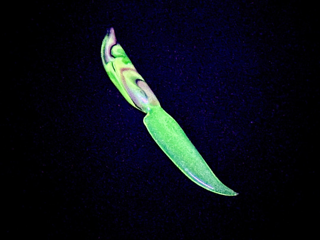Uranium Glass Art Glass Knife by Rafael - Etsy