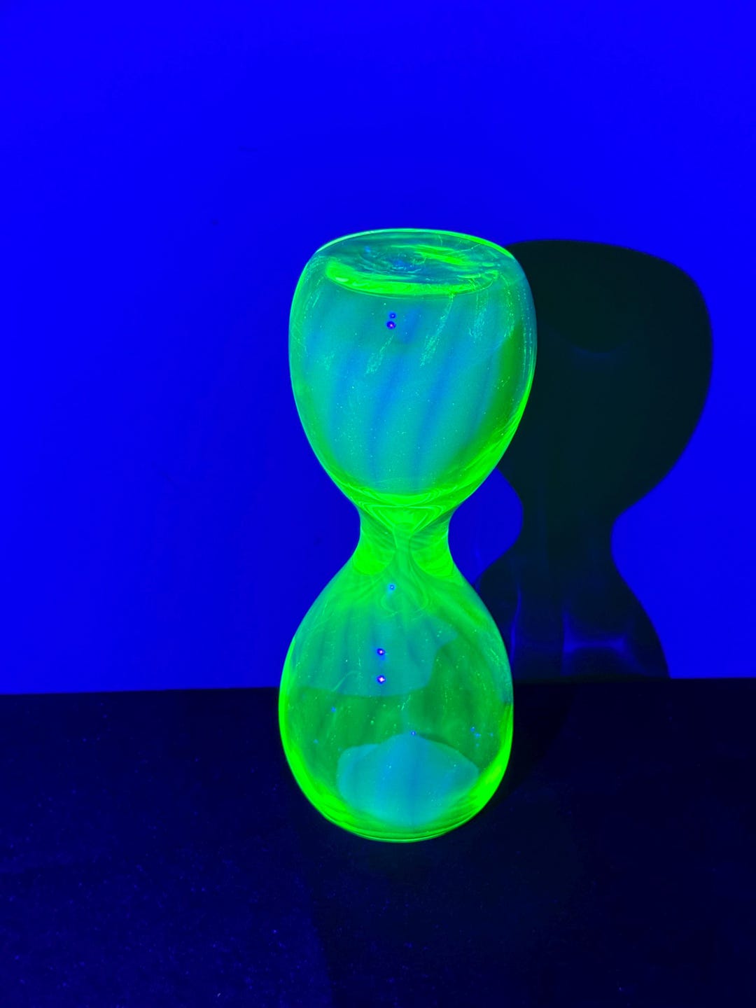 Uranium Glass Vaseline Glass Hour Glass - Etsy