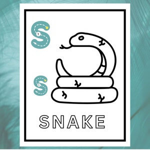 Printable Alphabet, 26 Tracing, Letters, Animals Coloring Pages ...