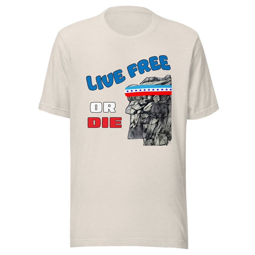 4th of July Old Man of the Mountain Patriotic New Hampshire T-shirt - Etsy