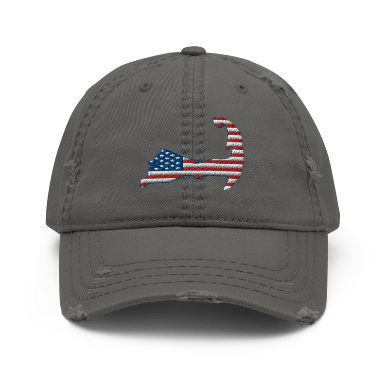 Cape Cod Patriotic American Flag Distressed Hat - Etsy