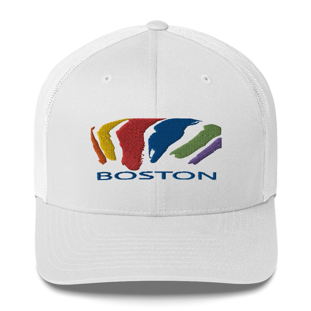 Boston Rainbow Swash Mesh Hat - Etsy