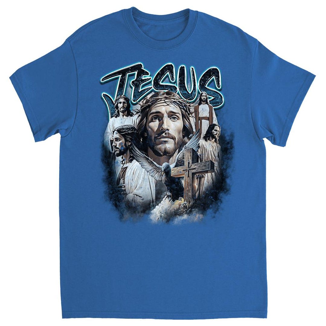 Jesus Christ T-shirt Christian Faith Graphic Tee Religious Cross Shirt ...