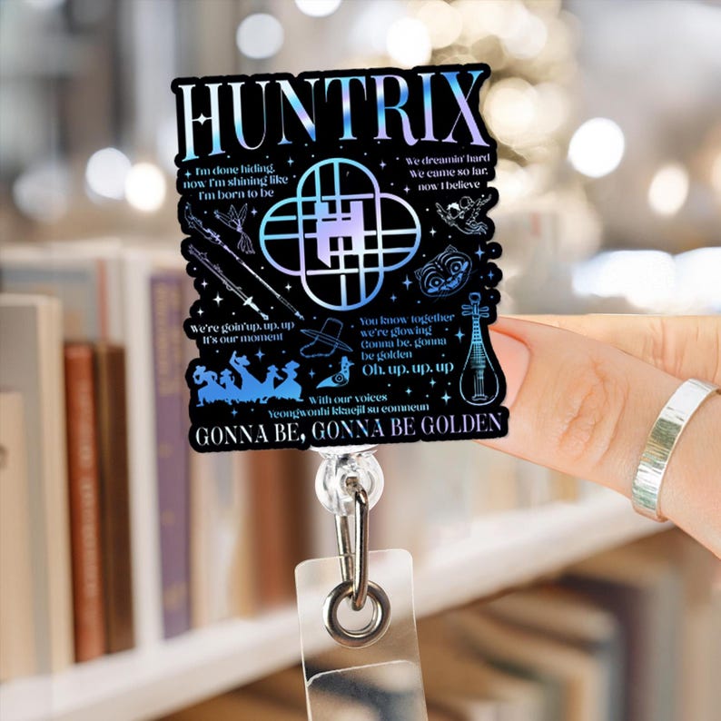 Huntrix Logo Kpop Demon Hunters Badge Reel, Kpop Demon Hunters Badge ...