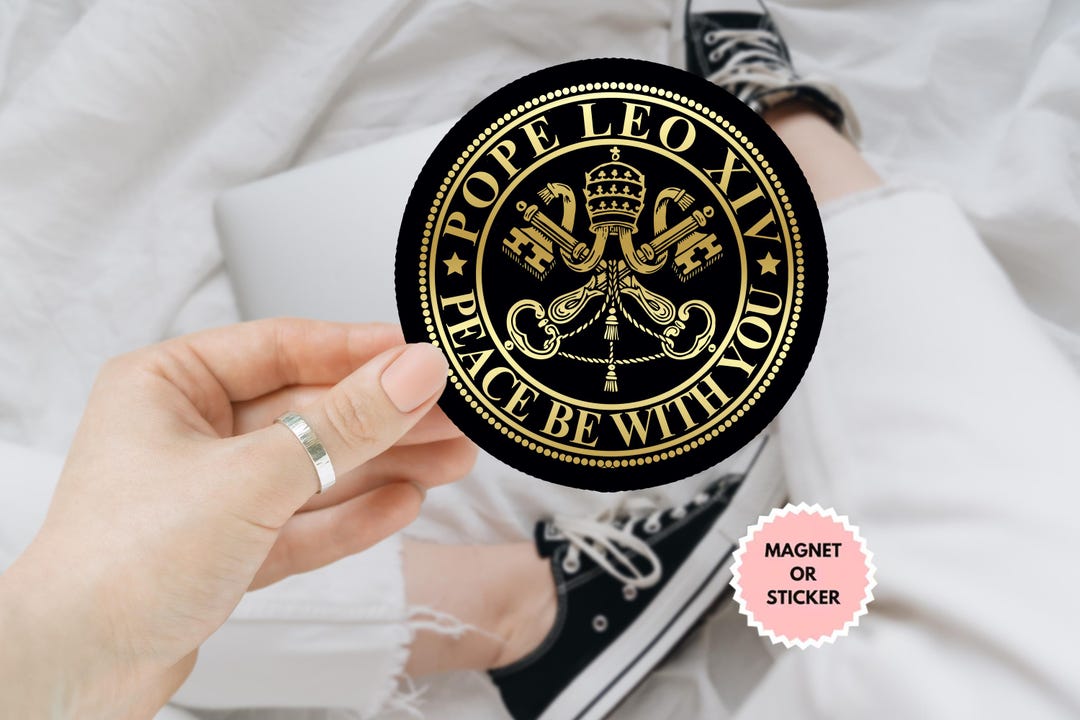 Pope Leo XIV Crest Car Magnet/sticker, Make Vatican Great Again Sticker ...