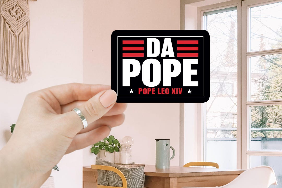Da Pope Pope Leo XIV Sticker/car Magnet, From Chicago to the Vatican ...