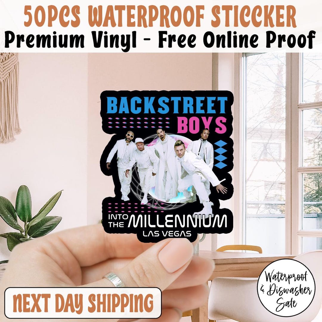 Backstreet Boy Sticker, Backstreet Boys Millennium Tour Music Sticker ...