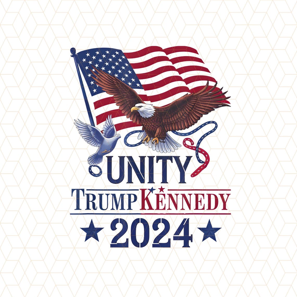 Trump Kennedy Unity 2024 Eagle America Flag Png, Trump Kennedy ...