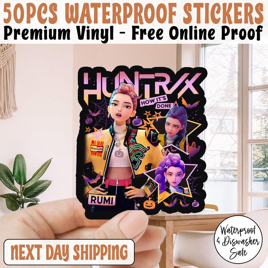 Huntrix Rumi Halloween Kpop Demon Hunters Sticker/car Magnet, Rumi ...