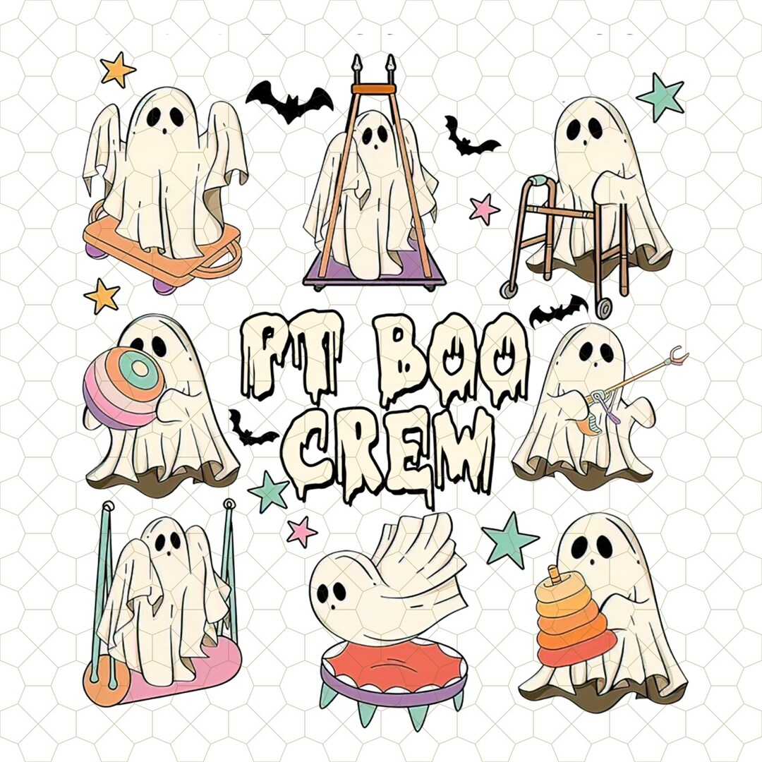 Physical Therapy, PT Ghosts, Halloween Physical Therapist Png, PT Ghost ...
